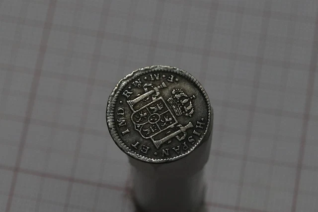 🧭 🇲🇽 MEXICO 1/2 Real 1772 Mo With "Fm" Inverted Scarce Sharp Details ...