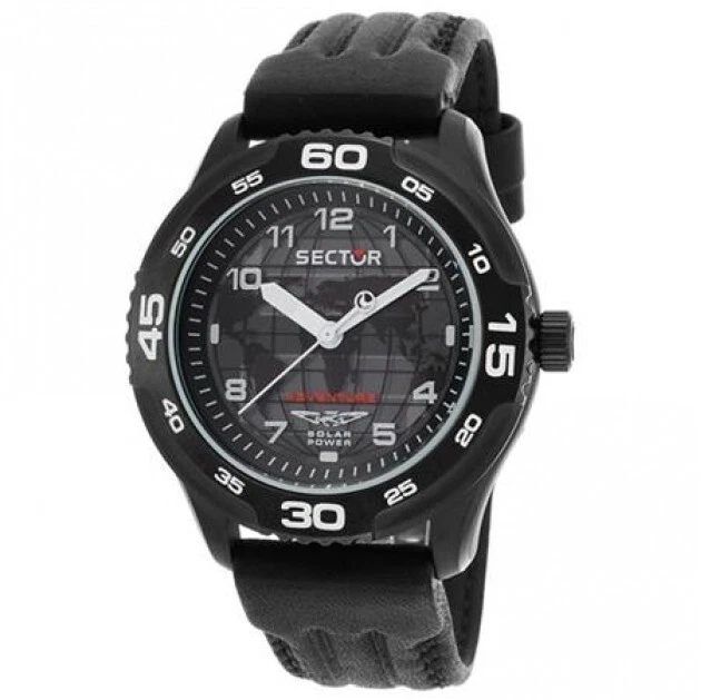 OROLOGIO UOMO SECTOR Adventure Solar Power,Nero ,Ghiera Girevole ...