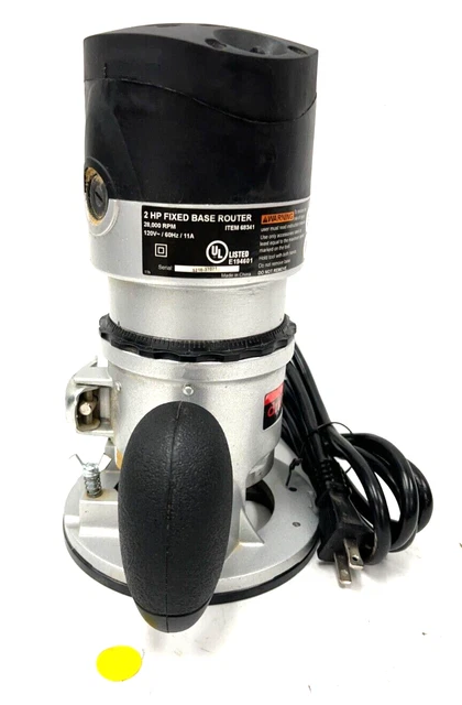 DRILL MASTER 68341 2 Horsepower Fixed Base Router 28,000Rpm 120V/60Hz ...