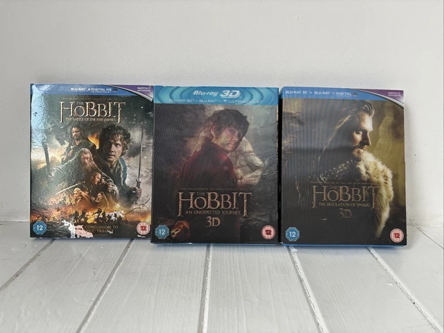 THE HOBBIT TRILOGY Blu-Ray Bundle - 3D and Standard Disc -Free UK P&P £10.00 - PicClick UK