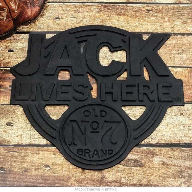 JACK DANIELS VECCHIO n. 7 Jack Lives Here Tappetino porta ingresso ...