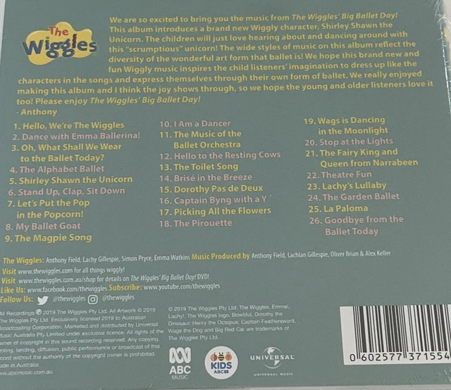 THE WIGGLES: BIG Ballet Day With The Australian Ballet Emma Wiggle CD ...