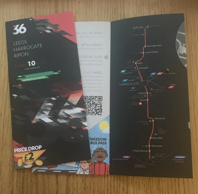 TRANSDEV HARROGATE BUSES route 36 livret d'horaires édition avril 2024 ...