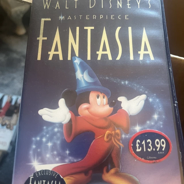 FANTASIA VHS VIDEO Walt Disney’s Masterpiece Children’s Retro 115 ...