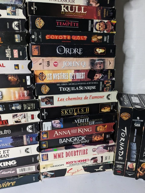 VHS MOVIES LOT. FRENCH Version. All Tested and in good Condition ...