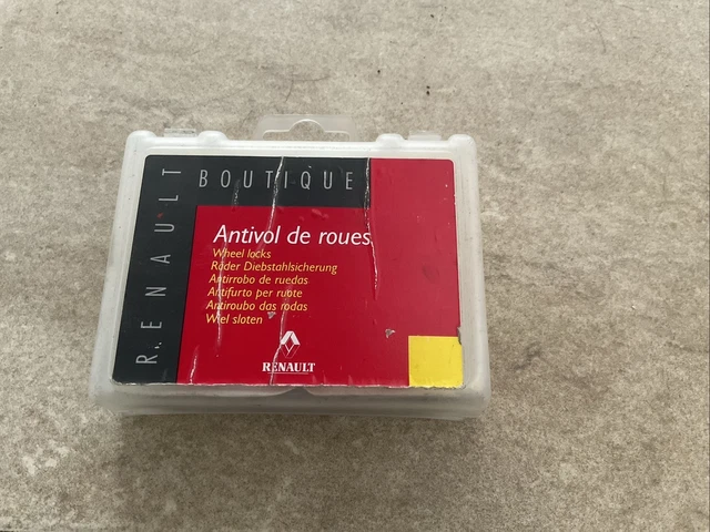 RENAULT CLIO MEGANE scenic Laguna locking Wheel locking Nuts set with ...