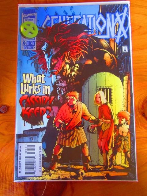 COMIC BOOK GENERATION X Marvel Vol. 1 No. 8 October 1995 Great ** Must ...