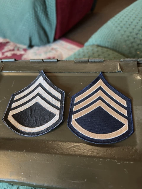 REPRODUCTION WW2 US Army Staff Sergeant Rank Pair £1.14 - PicClick UK