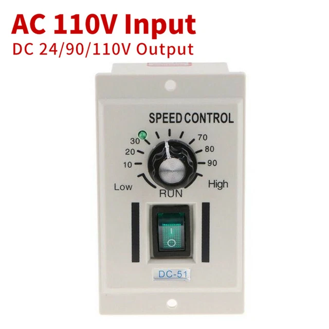 DC MOTOR TOOL Adjustable PWM DC Motor Speed Controller AC 110V To DC 90V £34.15 - PicClick UK