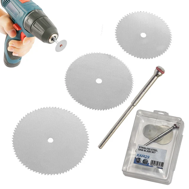 SAW DISC CUTTING BLADE SET Dremel Mandrel Mini Rotary Multi Tool Drill ...