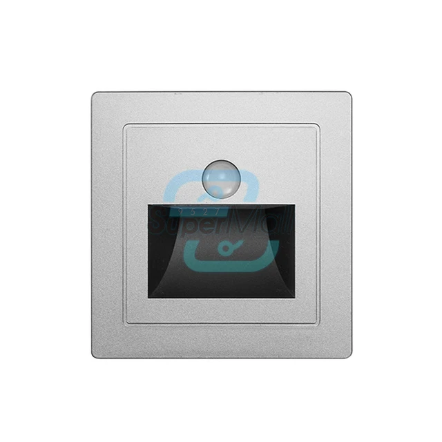 PIR MOTION SENSOR Floor Pathway lamp LED Wireless Step Stair Auto night ...