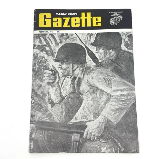 VINTAGE MARINE CORPS Gazette Magazine February, 1946 £22.31 - PicClick UK