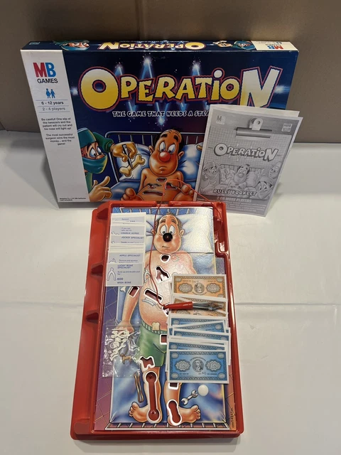 OPERATION BOARD GAME By MB Games Hasbro 1999 Complete. Good Working ...