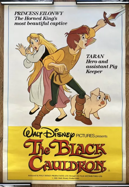 THE BLACK CAULDRON Princess Eilonwy / Taran 1985 UK Walt Disney Rare ... THE BLACK CAULDRON Princess Eilonwy / Taran 1985 UK Walt Disney Rare ...
