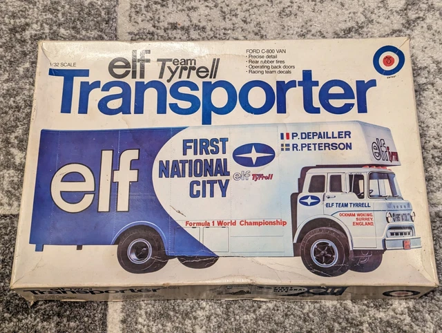 ENTEX 1/32 ELF Team Tyrrell Transporter Ford C-800 Van - Complete £120. ...