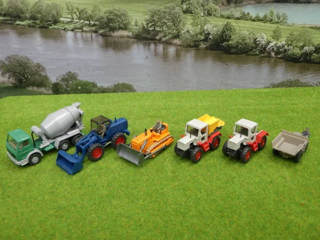 WIKING H0 ESCAVATORE cingolato betoniera autokipper ecc 6 pz (UC) R0625 ...