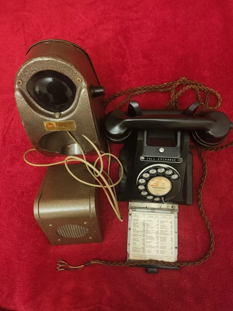VINTAGE ROTARY DIAL Telephone GPO 312L Collectable + Rare Fonadek ...
