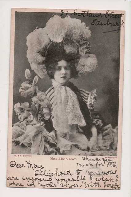 VINTAGE TARJETA POSTAL Edna Puede American Actriz y De EUR 9,98 ...