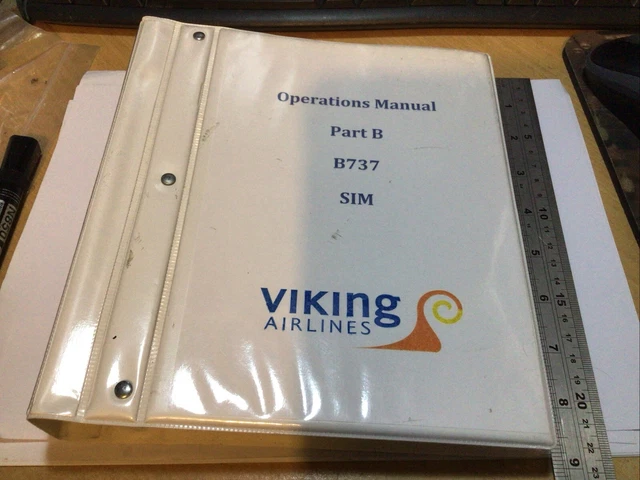 USED BOEING 737 Operations Manual Part B Viking Air Sim Use 2009 £40.00 ...