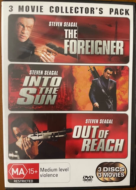THE FOREIGNER - INTO THE SUN - OUT OF REACH Steven Seagal R:4 3 DVD's ...