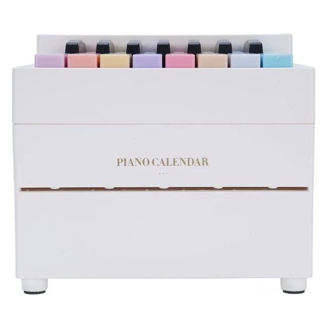 PIANO DESK CALENDAR 2025 Time Date Display Playable Piano Calendar ...
