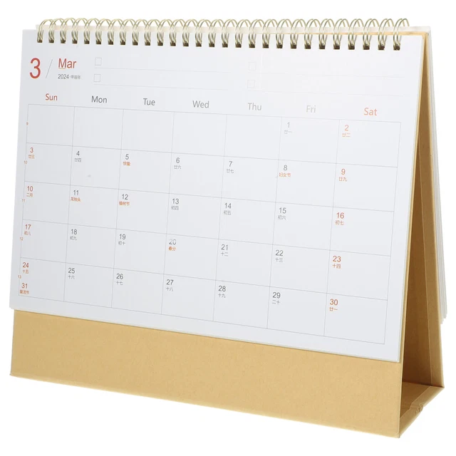 CALENDRIER 2024 MENSUEL De Bureau Familial Académique Planificateur EUR ...
