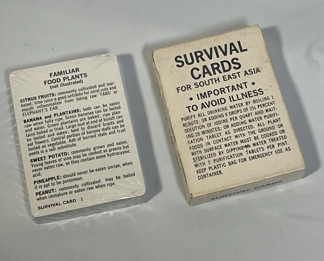 1968 VIETNAM WAR Survival Cards For Southeast Asia 1979 US Army Theatre ...