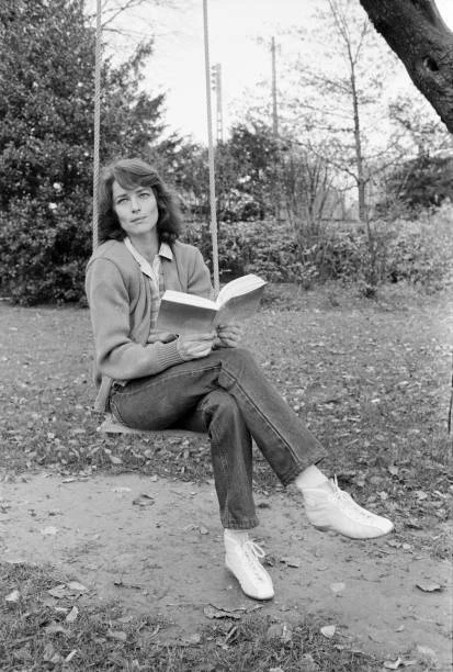 CHARLOTTE RAMPLING IN the garden of her house 1980 Old Historic Photo ...