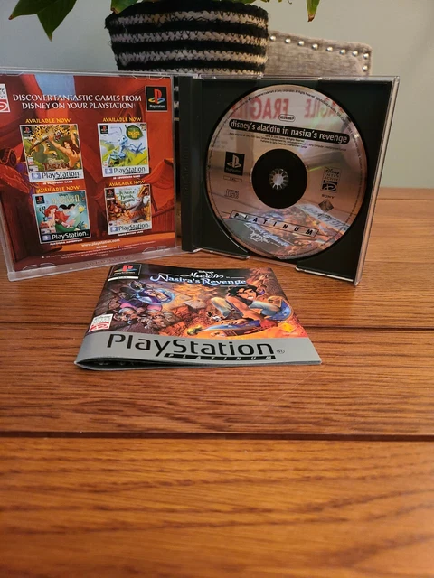 PS1 DISNEY'S ALADDIN in Nasiras Revenge PlayStation Rare Platinum. Free ...