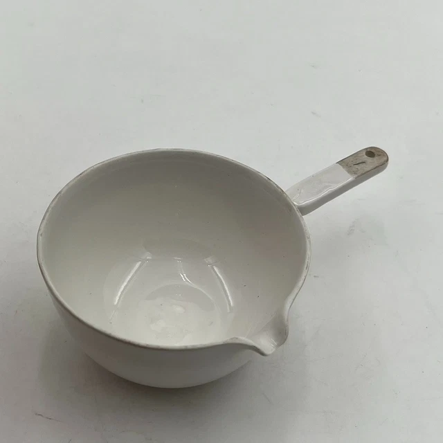 VINTAGE COORS CHEMISTRY Labware Porcelain Crucible 3A Handle W/ Pour ...