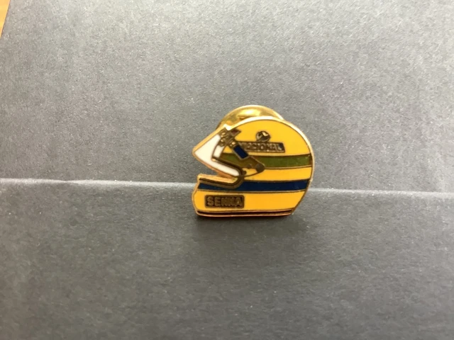 AYRTON SENNA F-1 HELMET FORMULA ONE / F1 PIN BADGE c1988 £14.23 ...