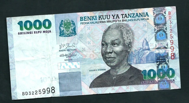 TANZANIA (P36) 1,000 Shilingi 2003 £1.20 - PicClick UK