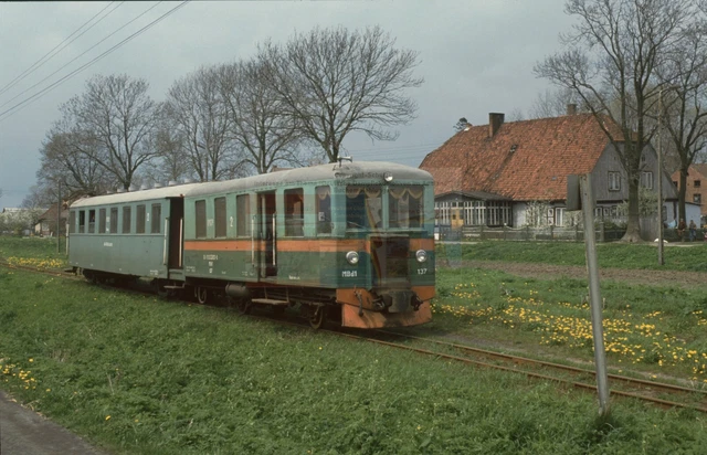 ORIGINAL DIA / slide PKP Polen incl. (c): MBd1-137 Kleinbahn Nowy Dwor ...