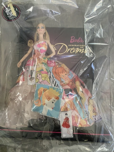 BARBIE GENERATIONS OF Dreams Barbie 50th Anniversary Barbie Doll Figure ...