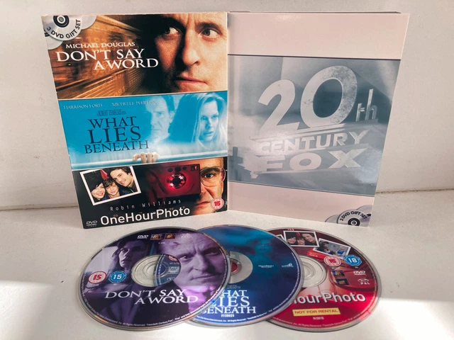 DON'T SAY A Word/What Lies Beneath/One Hour Photo (3 DVD Movies Box Set ...