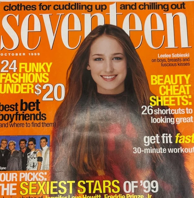 SEVENTEEN MAGAZINE OCTOBER 1999 LEELEE SOBIESKI 90s Fashion Teen Love ...