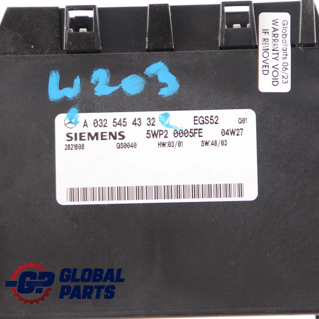MERCEDES W203 AUTOMATIC Gearbox EGS Control Unit Transmission Module ...