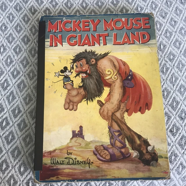 MICKEY MOUSE IN Giant Land Vintage Book 1934 First Edition Walt Disney ...
