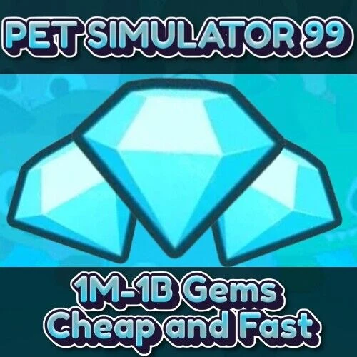 PET SIMULATOR 99 (PS99/Pet Sim 99) Gems (1M - 1B) 💎 | Roblox | Fast ...