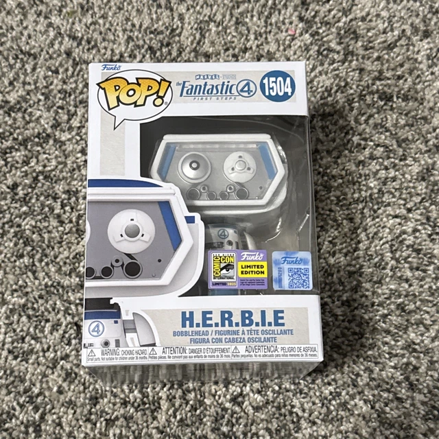 2025 SDCC FUNKO POP FANTASTIC FOUR FIRST STEPS HERBIE CON STICKER In ...