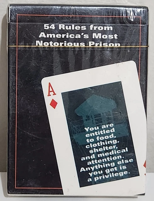 ALCATRAZ PLAYING CARDS US Penitentiary Prison Rules & Regulations New ...
