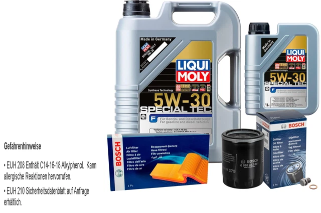 BOSCH INSPECTION SET 6 L Liqui Moly Spécial Tec F 5W-30 pour Mitsubishi EUR 102,81 - PicClick FR