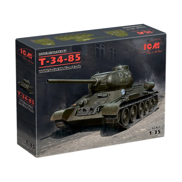 ICM HISTORICAL MINI 1:35 Soviet T-34-85 Medium Tank New £57.47 ...