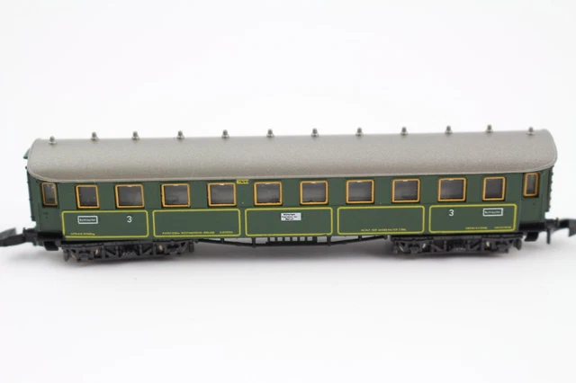 8730 FAST TRAIN Car 3rd Class Bavaria Märklin Mini Club Gauge Z +Top+ £ ...