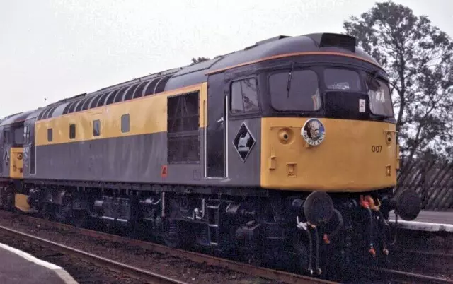 35MM SLIDE BR British Railways Diesel Loco Class 26 26007 Appleby 1991 ...