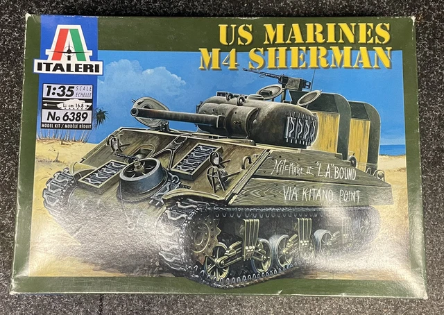 ITALERI 1/35 US Marines M4 Sherman Scale Model Kit £25.00 - PicClick UK