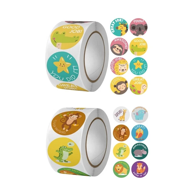 ADHESIVE TEACHER INCENTIVE Labels for Preschool Kindergarten Primary ...