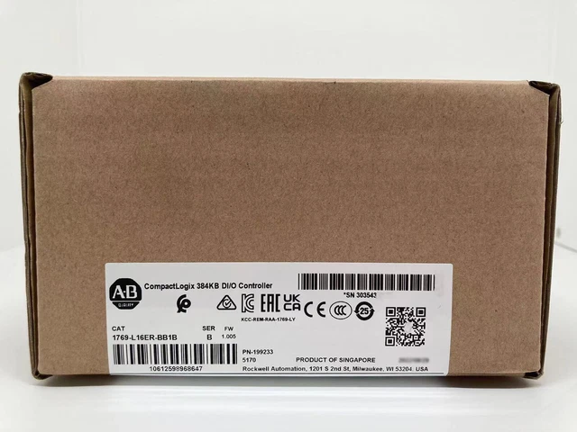 1769-L16ER-BB1B ALLEN BRADLEY CompactLogix 5370 L1 Ethernet Processor ...