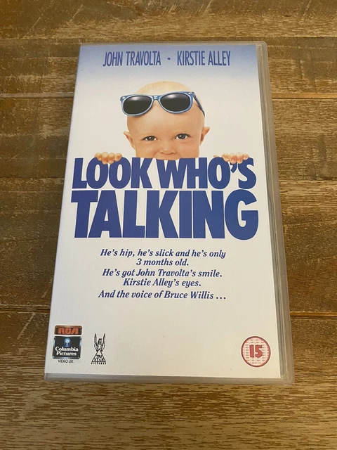 LOOK WHO’S TALKING VHS Video John Travolta Kirstie Alley Excellent ...