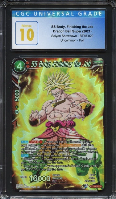 DRAGON BALL SUPER SS Broly Finishing the Job FOIL BT15-020 CGC 10 PRISTINE - PSA EUR 39,08 ...
